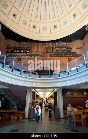 Inside Boston Quincy Market, downtown Boston, Massachusetts, USA Stock ...