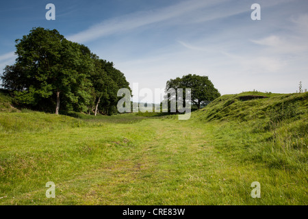 The Onny Trail near Craven Arms with the disused trackbed of the Stock ...