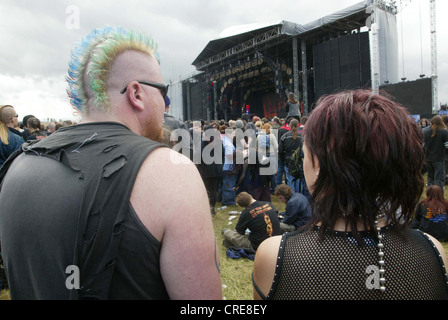 Heavy Metal fans at OzzFest, Castle Donington, United Kingdom Stock ...