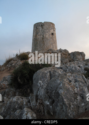 Talaia D'Albercutx, tower on the mountain above Formentor, Mallorca ...