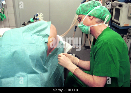 Anesthesiology at induction of anesthesia, Bochum, Germany Stock Photo ...