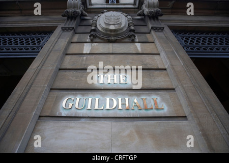 The Guildhall sign, Hull City Council, Guildhall, Kingston upon Hull ...