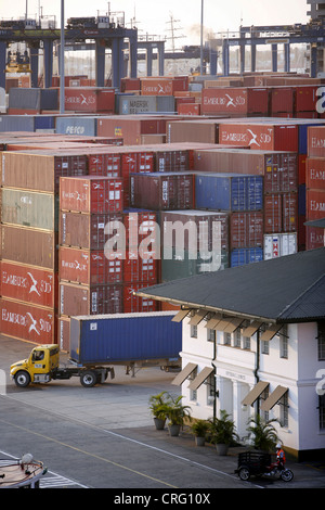 Shipping Containers Port of Cartagena Colombia South America SA ...