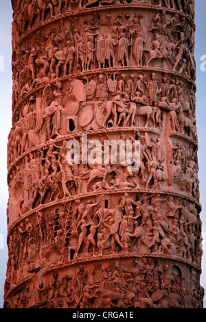 Italy, Latium, Rome, Column of Marcus Aurelius, Place Colonna Stock ...