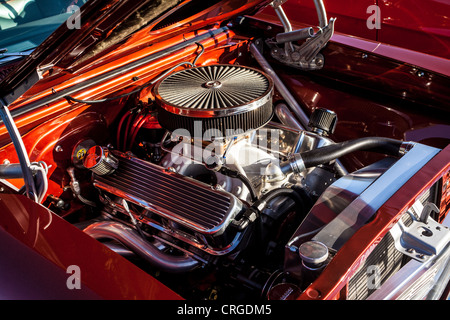Custom hot rod engine compartment Stock Photo - Alamy