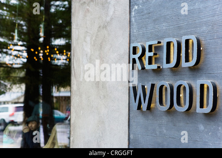 Redd Wood restaurant Stock Photo - Alamy