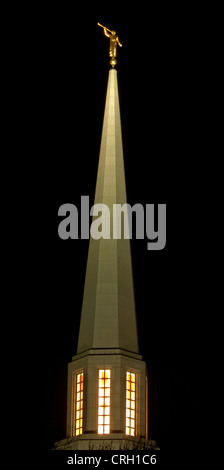 Mormon temple, chorley, in evening light Stock Photo - Alamy