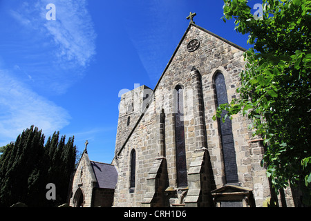 Ovingham Parish Church north east England UK Stock Photo - Alamy