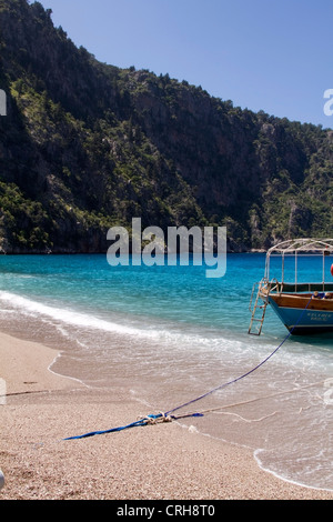 Butterfly valley in Turkey. Turkey blue sea lagoon Stock Photo - Alamy