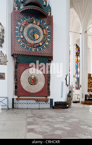Astronomical clock, St Mary’s Church, Marienkirche, Rostock ...