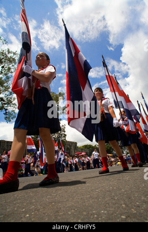 Independence day parade Costa Rica Central Valley Stock Photo - Alamy