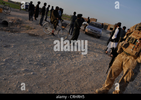 Afghanistan vehicle checkpoint Stock Photo - Alamy