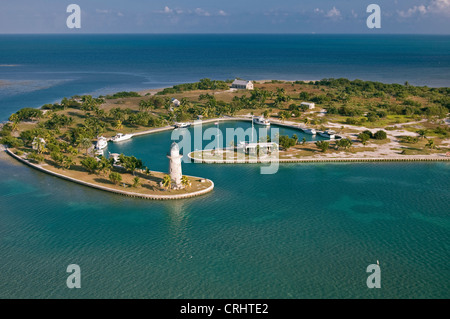Boca Chita lighthouse Boca Chita Key Biscayne Bay National Park Florida ...