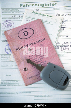 car registration documents Stock Photo - Alamy