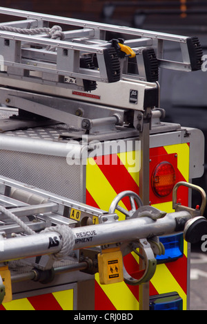 Rear of fire truck Stock Photo - Alamy