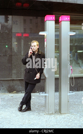 Berlin, public phone booths, Deutsche Telekom AG Stock Photo - Alamy