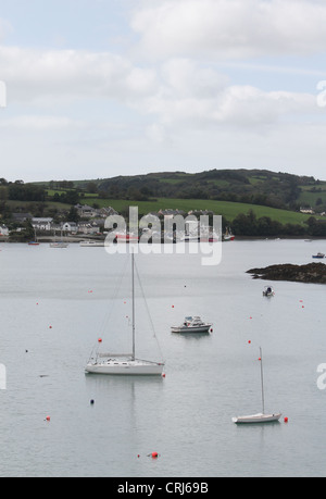 Looking at Union Hall across Glandore Bay from the the village of ...
