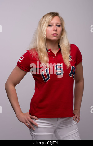 American female Paralympic swimmer Jessica Long at Team USA Media ...