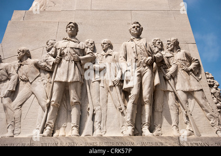 James Butler Bonham and James Bowie statues at Cenotaph memorial to the ...