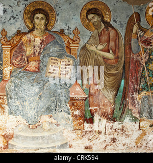 Icons at the Church of the Protaton in Karyes at Mount Athos, Greece ...
