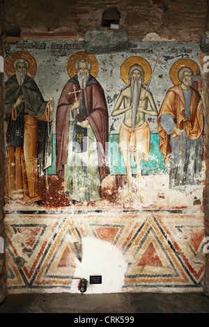 Icons at the Church of the Protaton in Karyes at Mount Athos, Greece ...
