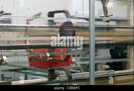 Processing of semiconductor wafers in a clean room Stock Photo - Alamy