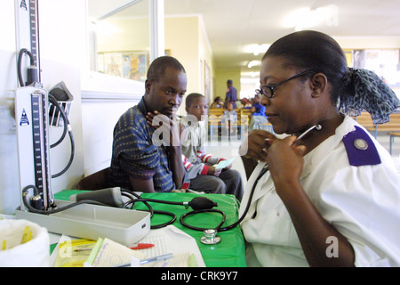 Medical examination of patients in Namibia Stock Photo - Alamy