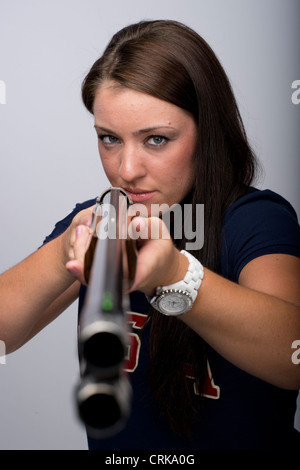 Shooting champion Corey Cogdell of Team USA Olympic Team poses at the ...