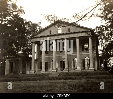 Nineteenth Century Fieldstone Greek Revival Mansion Stock Photo - Alamy