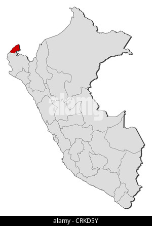 Map of Tumbes Stock Photo - Alamy