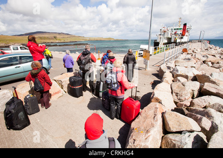 Loch Nevis Ferry at Eigg Pier, Isle of Eigg, Scotland Stock Photo - Alamy