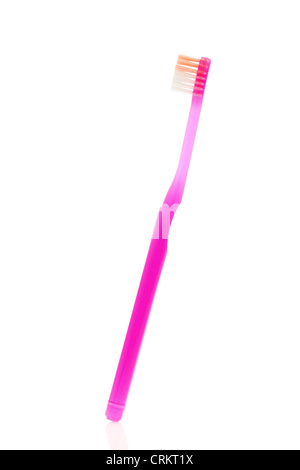 One plastic toothbrush on light background, closeup Stock Photo - Alamy
