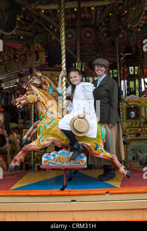 The fairground at Beamish Museum,England,UK Stock Photo - Alamy