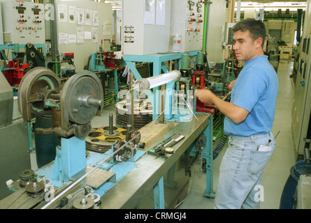 Berlin, production of the new Gillette razors MACH3Turbo Stock Photo ...