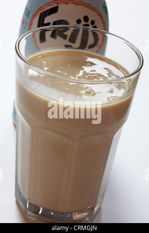 Bottle of Frijj the incredible sticky toffee pudding milkshake with ...