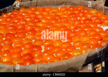Salted and sun dried yolks of duck eggs, chinese food Stock Photo - Alamy