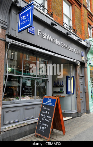 Fishworks Restaurant Marylebone High Street London England UK Stock ...