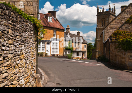 Blockley Church of St Peter & St Paul in the autumn at sunrise ...