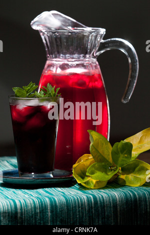 HIBISCUS OR ROSELLE JUICE Stock Photo - Alamy