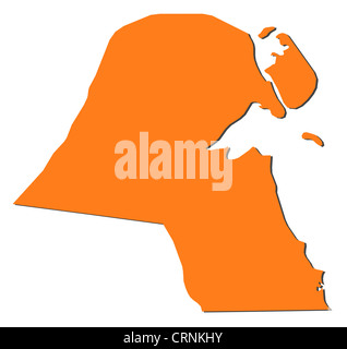 Political map of Kuwait with the several governorates Stock Photo - Alamy