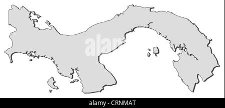 Political map of Panama with the several provinces Stock Photo - Alamy