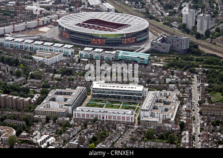 aerial view of Highbury Square luxury apartments, London N5 Stock Photo ...