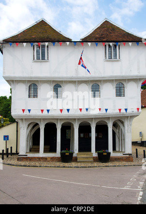 15th century Thaxted Guildhall, Town Street, Thaxted, Essex, England ...