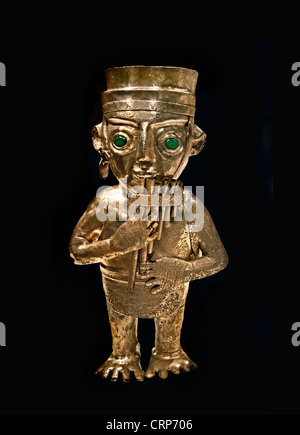 Panpiper Vessel. Peru: Chimu. 14th-15th century. Hammered silver ...