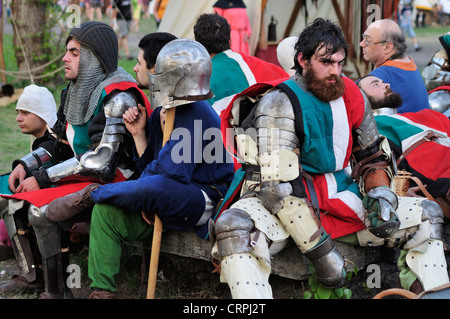 Knight resting after the battle Stock Photo - Alamy