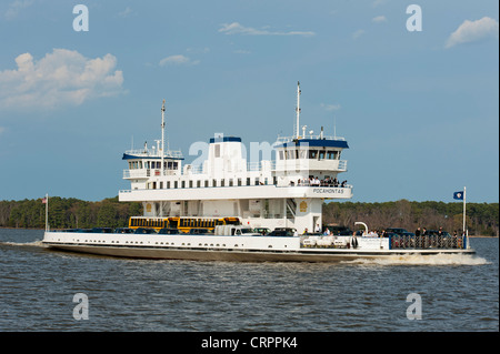 Ferry across James River Stock Photo - Alamy