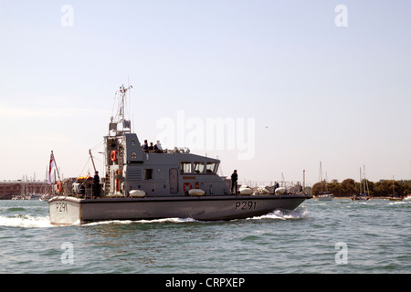 Royal Navy Archer Class P2000 patrol boats on the River Thames in ...