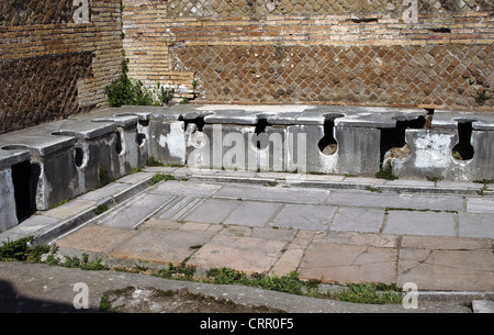 Ancient latrina, roman public toilets, Ephesus ruins, Selçuk, İzmir ...