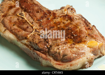 Grilled Mutton Chop Stock Photo - Alamy