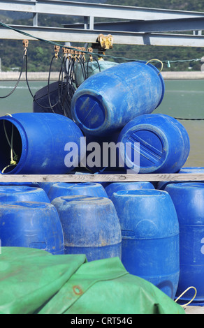 200 litre plastic drum Stock Photo - Alamy